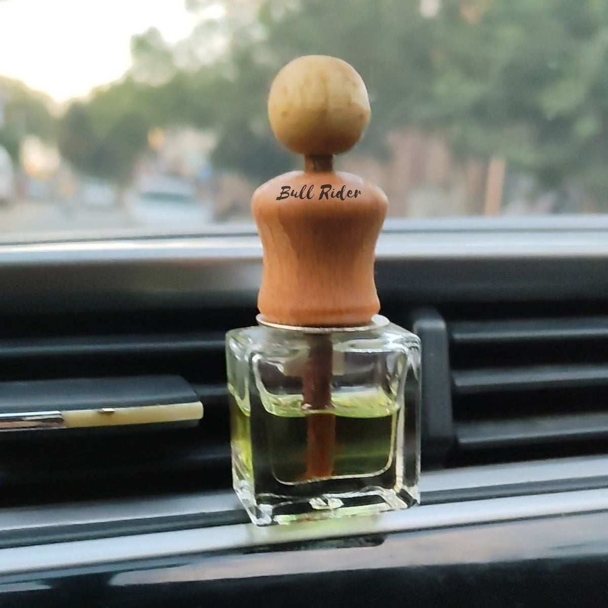 Oud Fragrance Car AC Perfume In Beautiful Glass Boltte With Wooden Cor ...